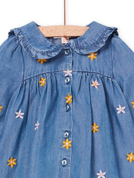 Βρεφικο Μπλε Τζιν Φορεμα Για Κοριτσια | KidnBaby.gr